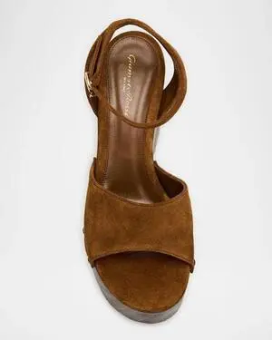 GIANVITO ROSSI Suede Platform Sandals - Texas