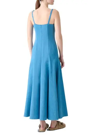 Akris Denim Maxi Dress