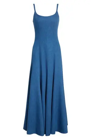 Akris Denim Maxi Dress