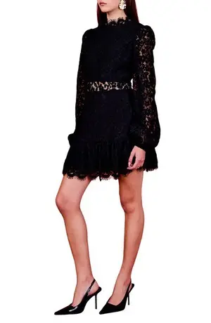 Endless Rose Lace Cutout Long Sleeve Minidress