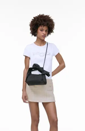 Marc Jacobs The Bow Nylon Mini Sack Bag - Black