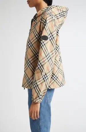Burberry Check Hooded Jacket