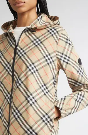 Burberry Check Hooded Jacket