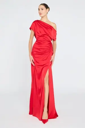 Theia Kacey Asymmetrical Gown