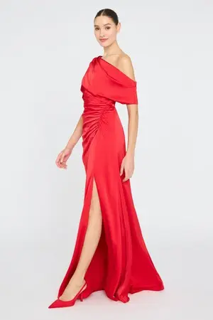 Theia Kacey Asymmetrical Gown