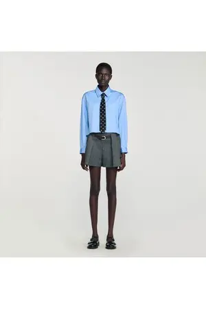 Sandro Denim Tailored Jacket