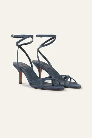 Ba&sh Cera Heeled Sandals - Blue