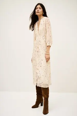 Ba&sh Karla Midi Dress - Brown / Neutral