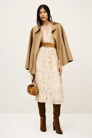 Ba&sh Karla Midi Dress - Brown / Neutral