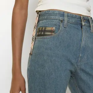 Burberry Mid-rise Straight Jeans - Mid Blue