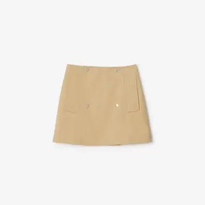 Burberry Bonded Gabardine Trench Mini Skirt