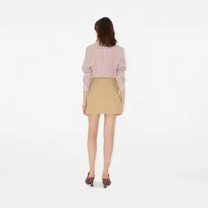 Burberry Bonded Gabardine Trench Mini Skirt