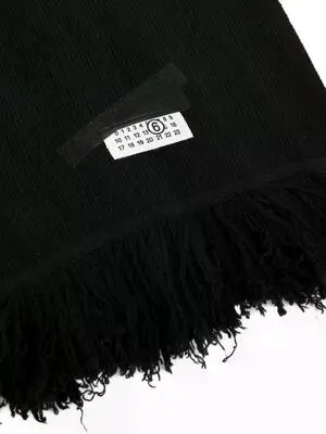 MAISON MARGIELA Taped Label Wool Scarf