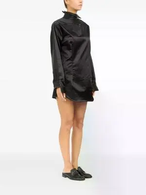 MAISON MARGIELA High-neck Satin Dress