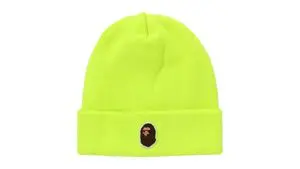 A BATHING APE Ape Head Knit Beanie - Yellow