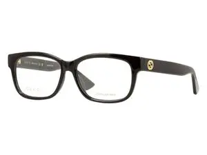 Gucci Square Full Rim Eyeglasses - Black (gg1341o 001)