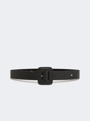 Max Mara Nappa Sheepskin Belt - Black