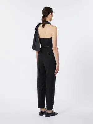 Max Mara Wool Canvas Jumpsuit