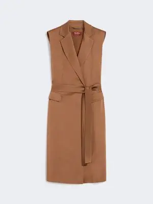 Max Mara Envers Satin Sleeveless Jacket