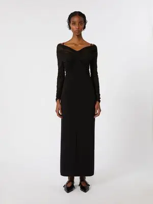 Max Mara Long Flowing Jersey Dress