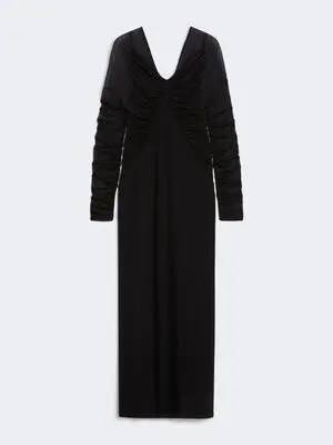 Max Mara Long Flowing Jersey Dress