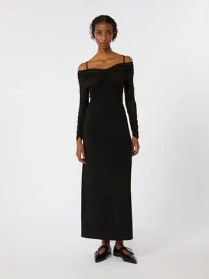 Max Mara Long Flowing Jersey Dress