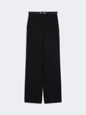 Max Mara Wide Cady Trousers With Belt