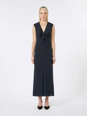 Max Mara Sleeveless Cady Midi Dress
