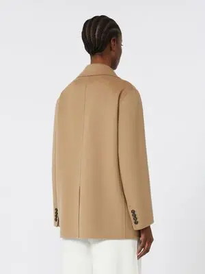 Max Mara Double-breasted Wool Jacket - Beige