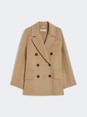 Max Mara Double-breasted Wool Jacket - Beige