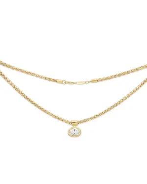 Shashi Bezel Solitaire Necklace