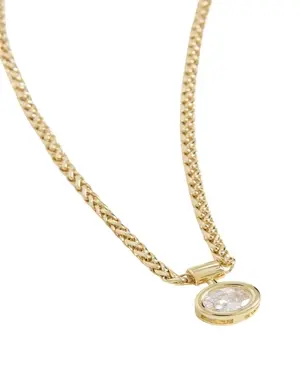 Shashi Bezel Solitaire Necklace