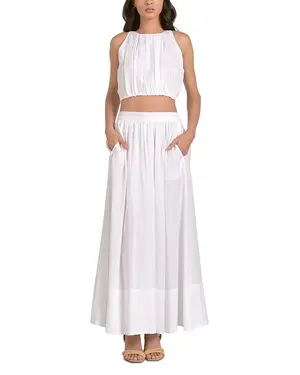 Elan A-line Midi Skirt