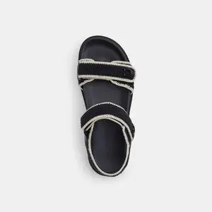 COACH Brynn Sandal - Black/chalk