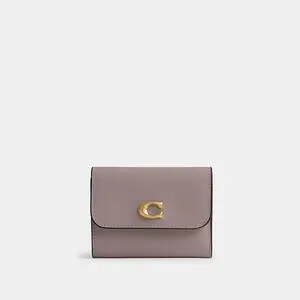 COACH® Essential Card Holder Wallet In Colorblock - Brass/ash Multi