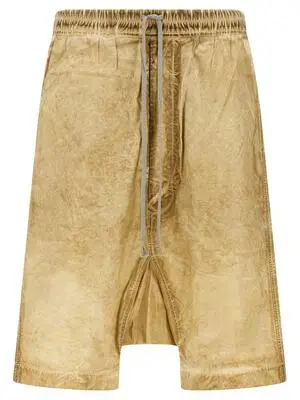 Rick Owens Drawstring Pods Bermuda Shorts - Beige
