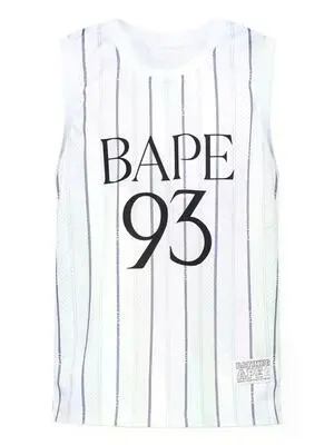 A BATHING APE® Pinstripe Jersey - White