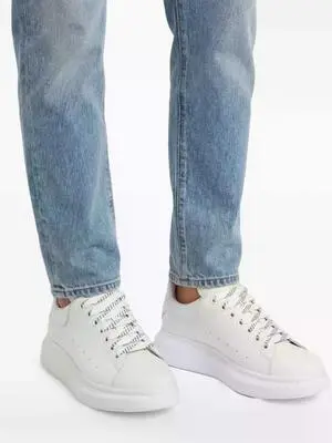 Alexander McQueen Oversize Leather Sneakers - White