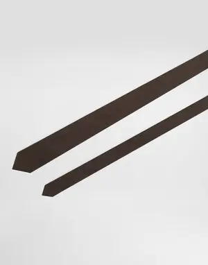 Dolce & Gabbana Silk Twill Neck Tie - Brown