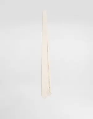 Dolce & Gabbana Silk Twill Neck Tie - Beige