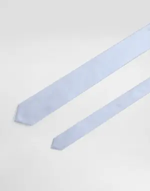 Dolce & Gabbana Silk Twill Neck Tie - Azure