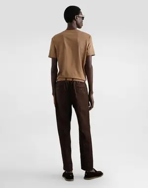 Dolce & Gabbana Linen Trousers - Brown