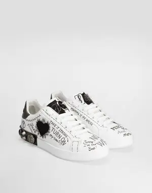 Dolce & Gabbana Portofino Calfskin Sneakers - Multicolor