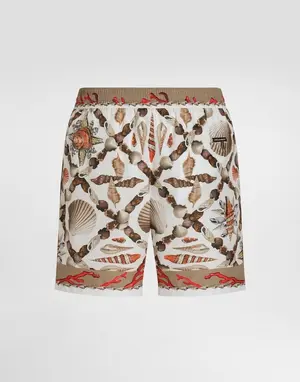 Dolce & Gabbana Shell-print Swim Boxer Shorts - Multicolor