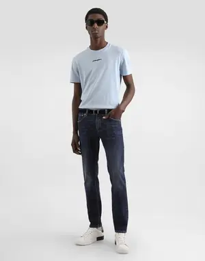 Dolce & Gabbana Slim-fit Stretch Cotton Jeans - Multicolor