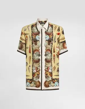 Dolce & Gabbana Shell-print Marocaine Crêpe Hawaii Shirt - Multicolor