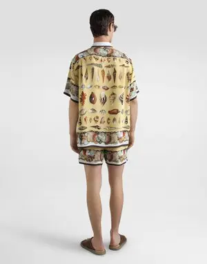 Dolce & Gabbana Shell-print Marocaine Crêpe Hawaii Shirt - Multicolor