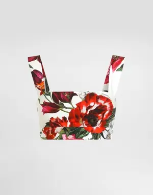 Dolce & Gabbana Floral Poplin Top - Print