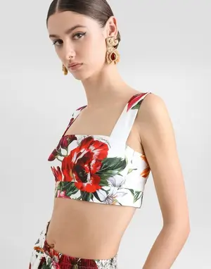 Dolce & Gabbana Floral Poplin Top