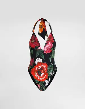Dolce & Gabbana Floral One-piece Swimsuit - Print